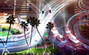 Cool Evening Light Trail Photography