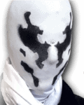 Awesome Real Rorschach Mask With Moving Inkblots - Unfinished Man