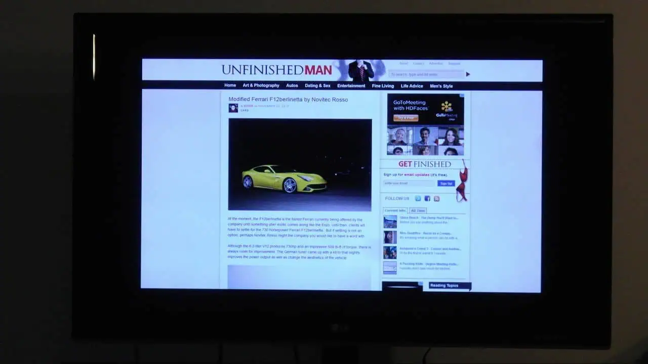 Picture Quality On A Budget - LG 42LS3400 LED TV - Unfinished Man