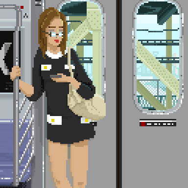 8-Bit "Subway Pixels" People... Portraits