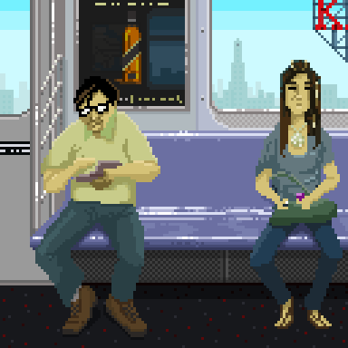 8-Bit "Subway Pixels" People... Portraits