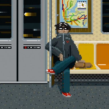 8-Bit "Subway Pixels" People... Portraits