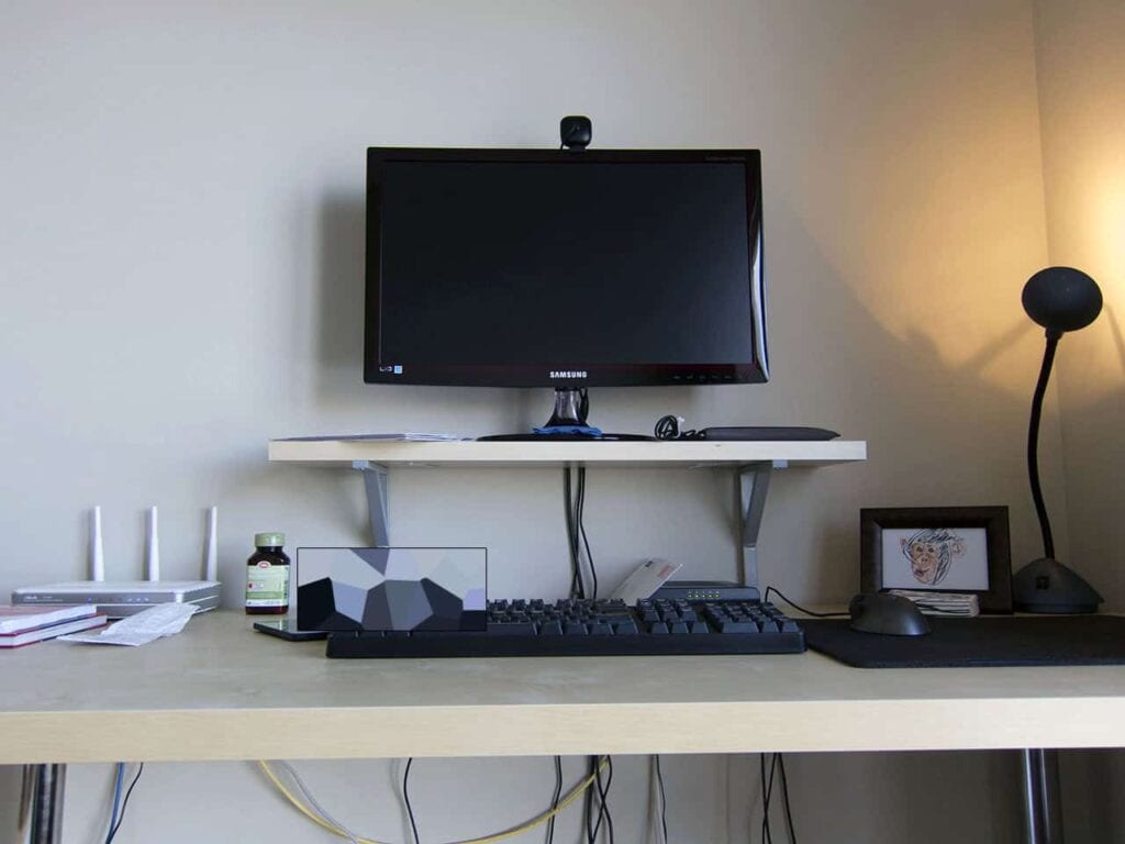 How To Build An Inexpensive Standing Desk Using IKEA Parts
