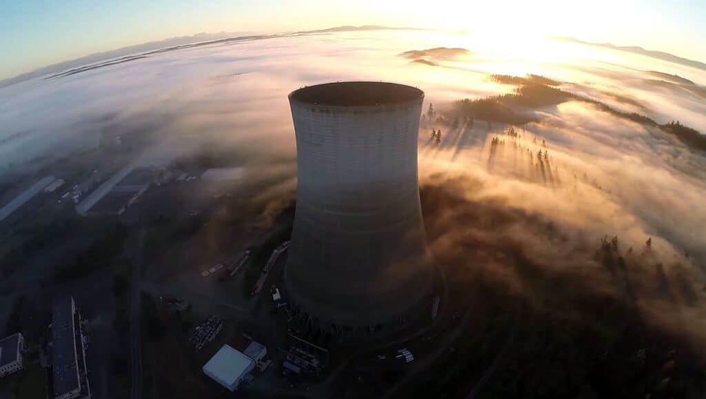 A Drone's Eye Views Of The Abandoned Satstop Nuclear Plant
