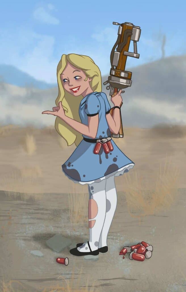 Fallout X Disney Princess Pinup Girls Mashup