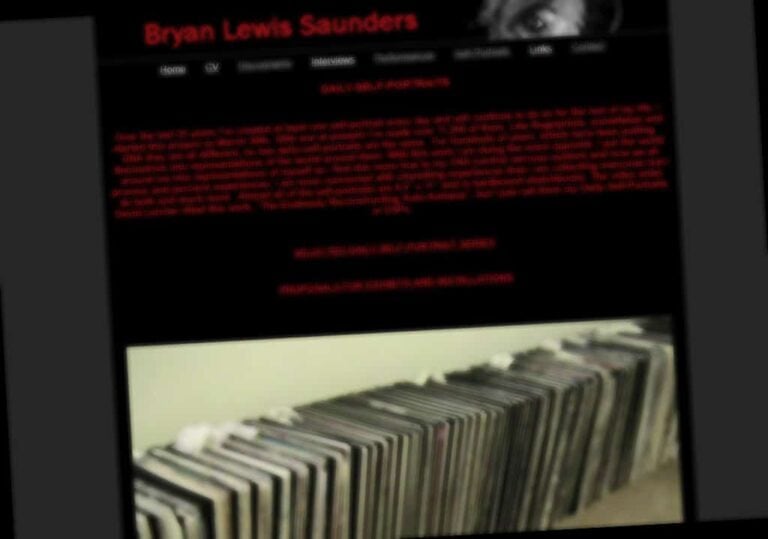 Bryan Saunders - Self-Portraits, The Highest Form Of Art - Unfinished Man