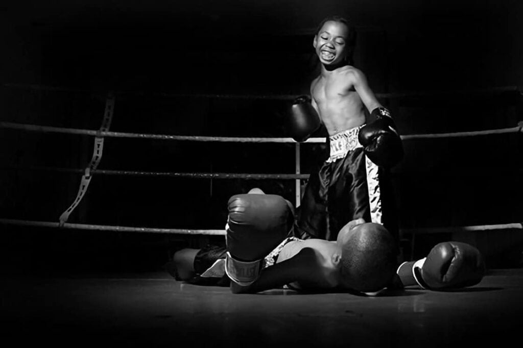 Pretty Boy Bam Bam Showing Off His Boxing Skills