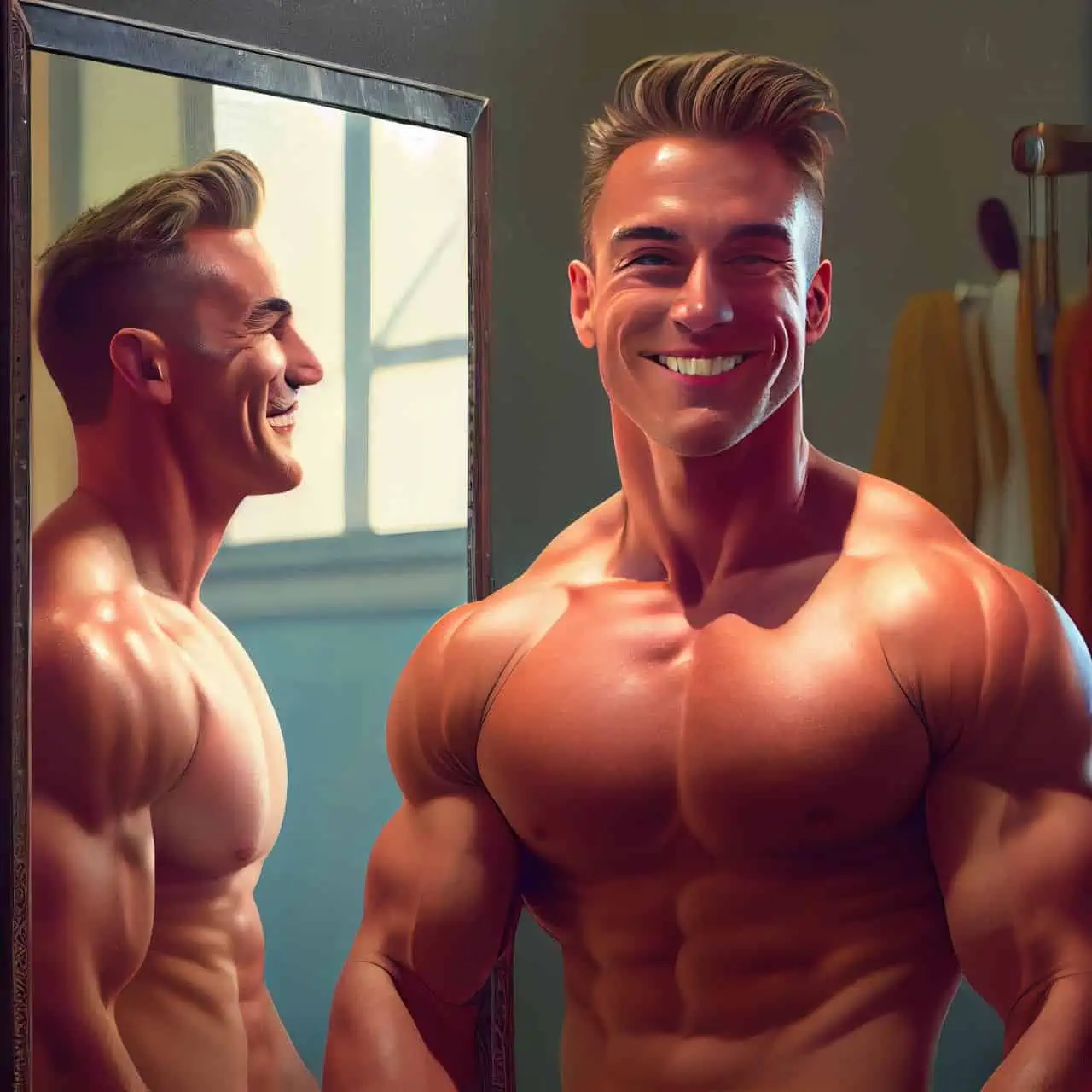 Arm Muscle Flex Selfie