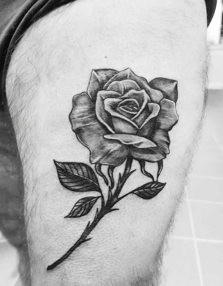 38 Bold And Masculine Rose Tattoo Designs For Men To Express Their Style