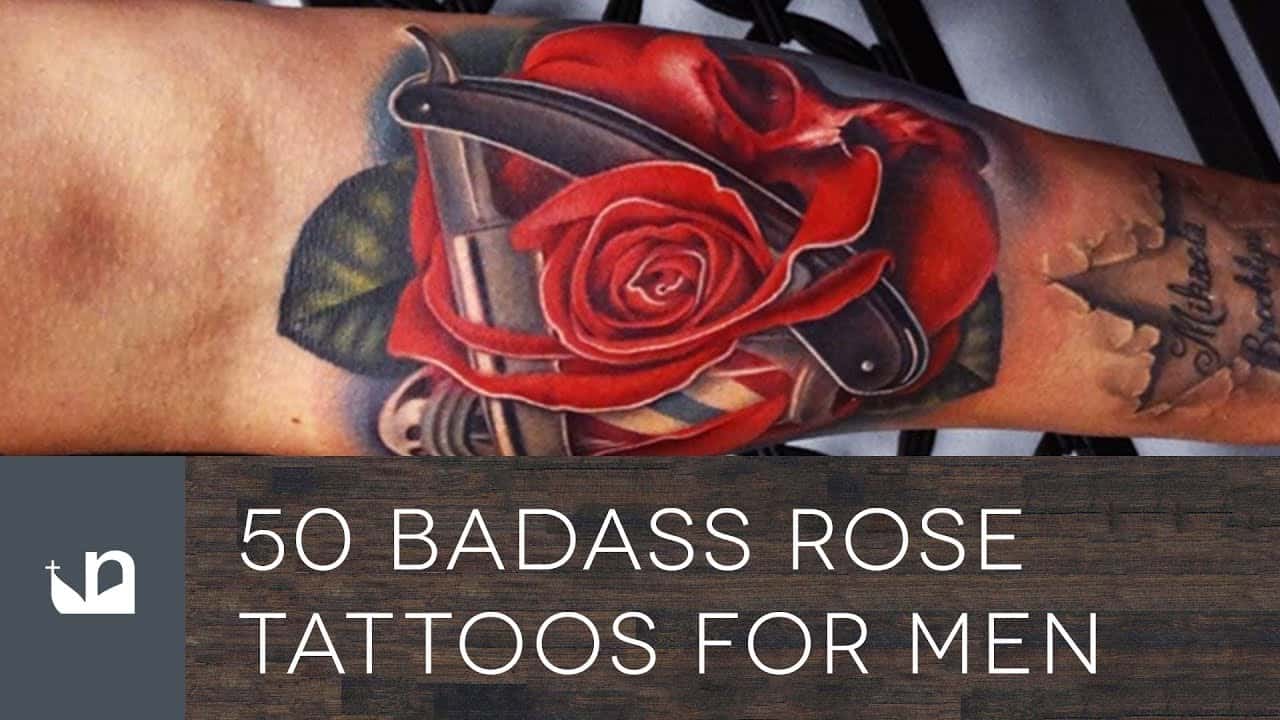Rose Tattoos On Arm For Men