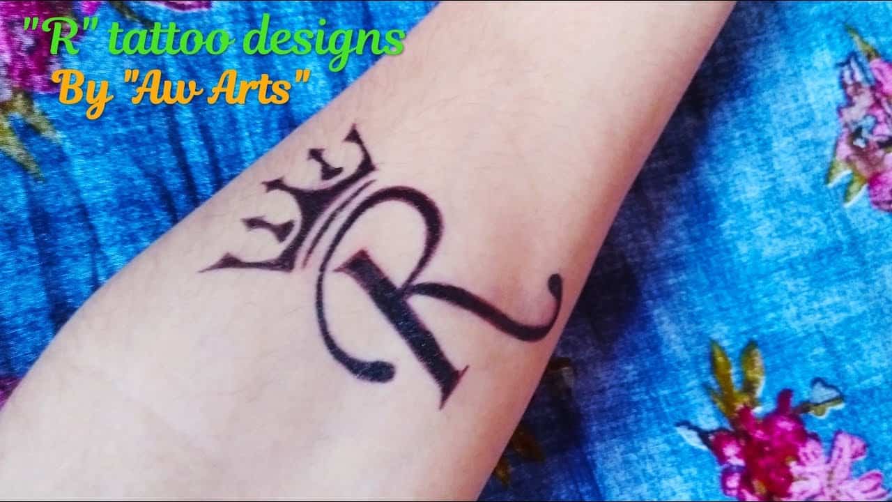 R Letter Tattoo Designs