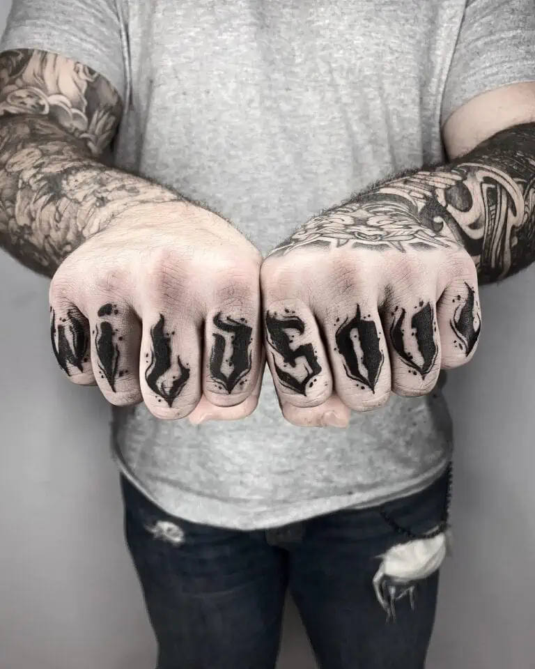 Knuckle Tattoo Ideas: 66 Inspiring Designs For Bold Finger Ink