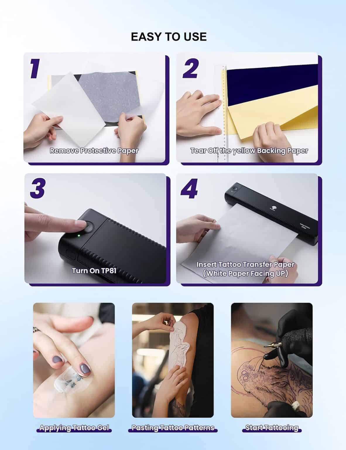 How To Use A Tattoo Stencil Printer: Master The Phomemo TP81